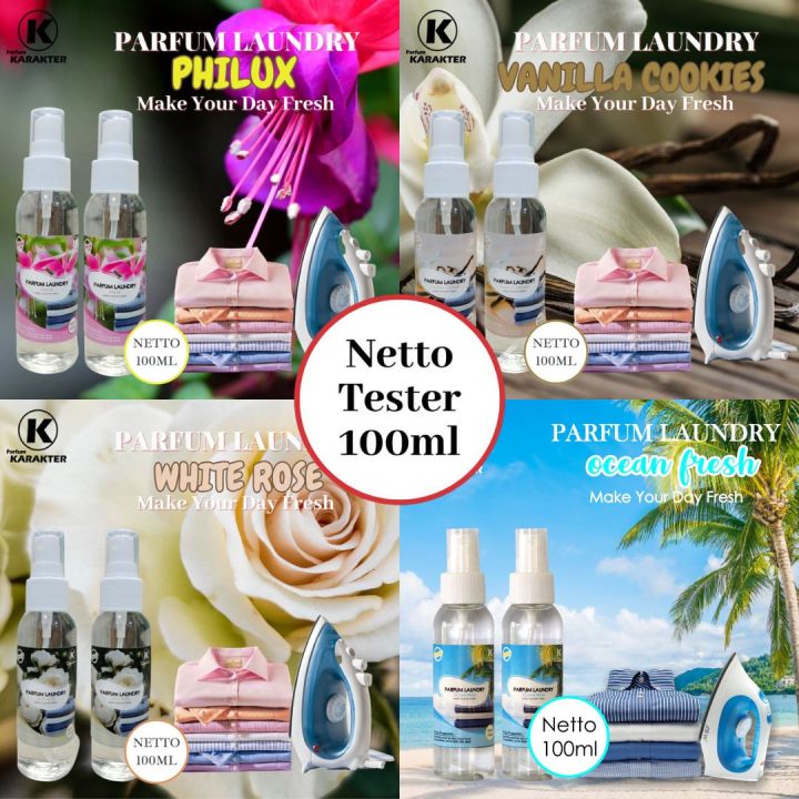 [ Tester ] Parfum Laundry Harum Wangi Untuk Setrika Pakaian | Pewangi ...