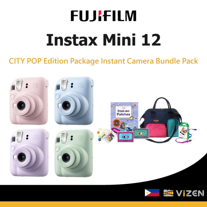 Fujifilm Instax Mini 12 CITY POP Edition Package Instant Camera Bundle ...