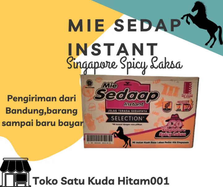 Mie sedap Singapore Spicy Laksa [ 83g/40 Pcs/Dus] | Lazada Indonesia