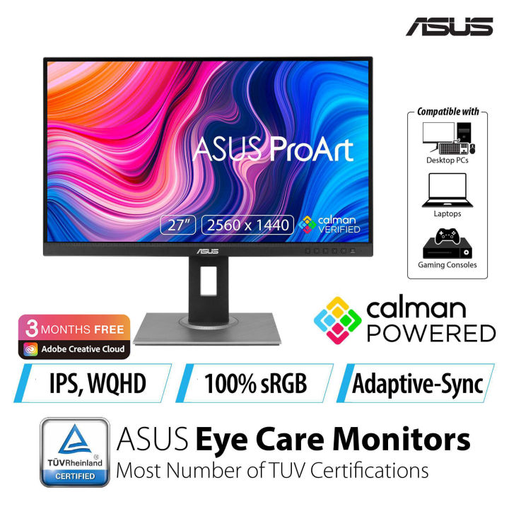 ASUS ProArt Display PA278QV Professional Monitor - 27-inch, IPS, WQHD ...