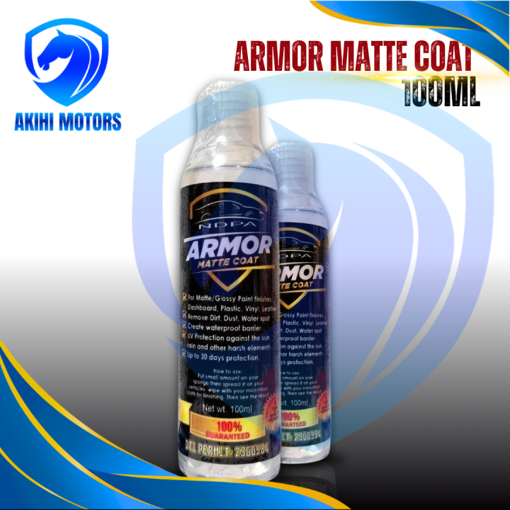 [AKIHI MOTOR] MOTORCYCLE CARE ARMOR MATTE COAT 4 IN 1 SET | Lazada PH
