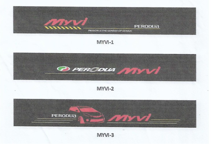 STICKER Front Windscreen Window Sticker - MYVI | Lazada