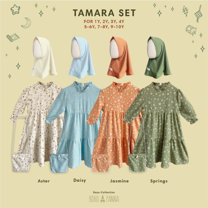 BOHOPANNA - Tamara Set - Kids Raya Collection | Lazada Singapore