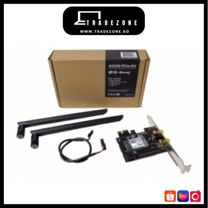 INTEL AX200 PCIE WIFI 6 CARD + BLUETOOTH 5.1 PCIE Wifi Card | Lazada ...