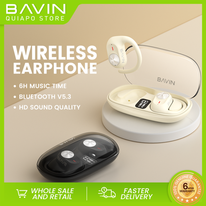 BAVIN BA67 Wireless Earphone Hi-Fi Bluetooth 5.3V Bone Conductor TWS ...