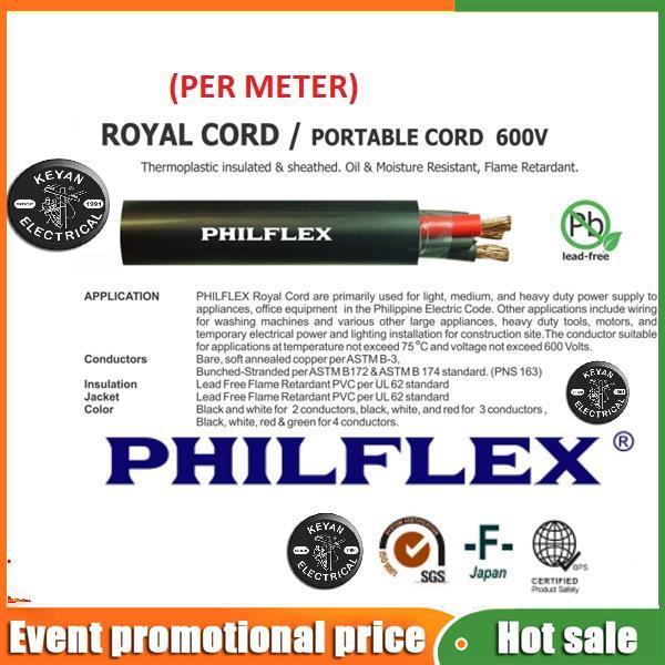(Per Meter) PHILFLEX ROYAL CORD 16 14 12 10 2-Conductor / 3 -Conductor ...