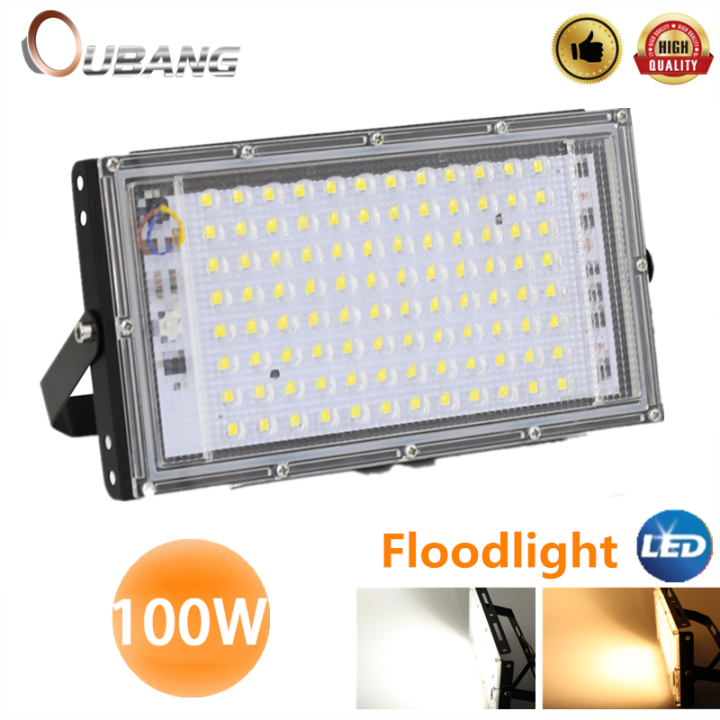 100W or 50W LED flood light IP66 waterproof cold white light or warm ...