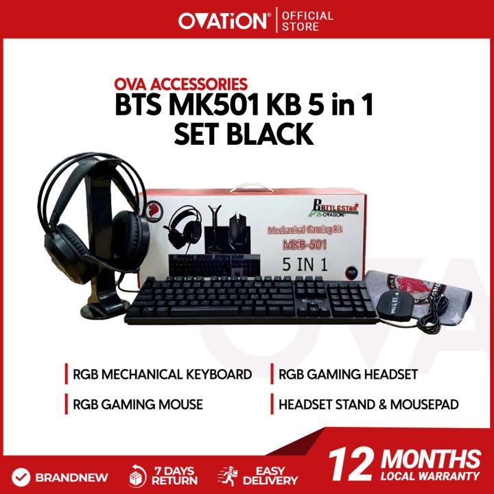 Ovation MKB-501 5in1 Bundle Mechanical Gaming Keyboard BATTLESTAR SET ...