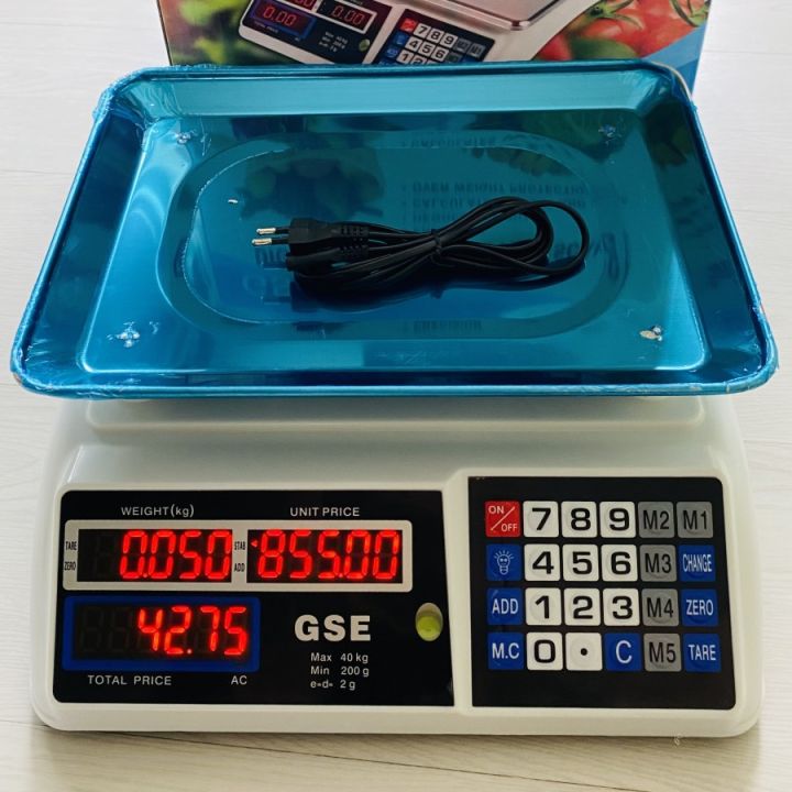 Digital Computing Scale 40kg Double Display / Timbangan Buah 40kg ...