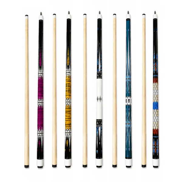 Billiard Cue Sticks Maple Wood - De Roscas Tako with Case and 5 pcs ...