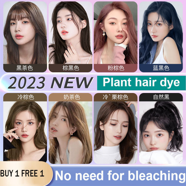 Natural Hair Dye Hair Colour Set Permanent hair dye Professional Hair ...