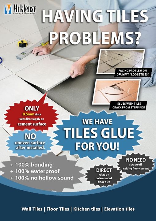 BM TILE GLUE for drummy tiles or loosen tile | Lazada
