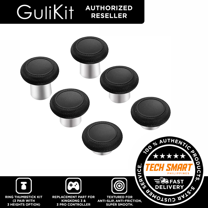 GuliKit KingKong Ring Thumbstick Kit, Thumb Grip Set, 3 Pair of ...