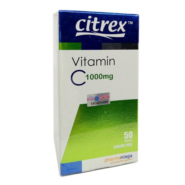 CITREX Vitamin C 1000mg 50's [sugar free] | Lazada