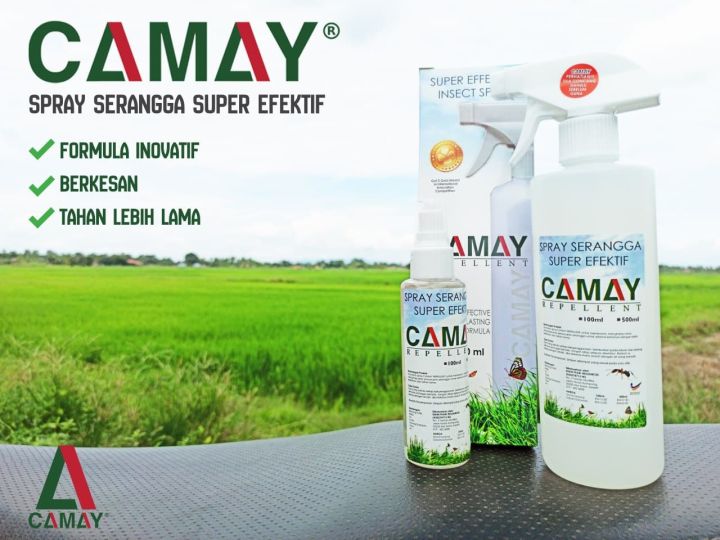 CAMAY REPELLENT SPRAY SERANGGA DAN TANAMAN TANPA RACUN LALAT,SERANGGA ...