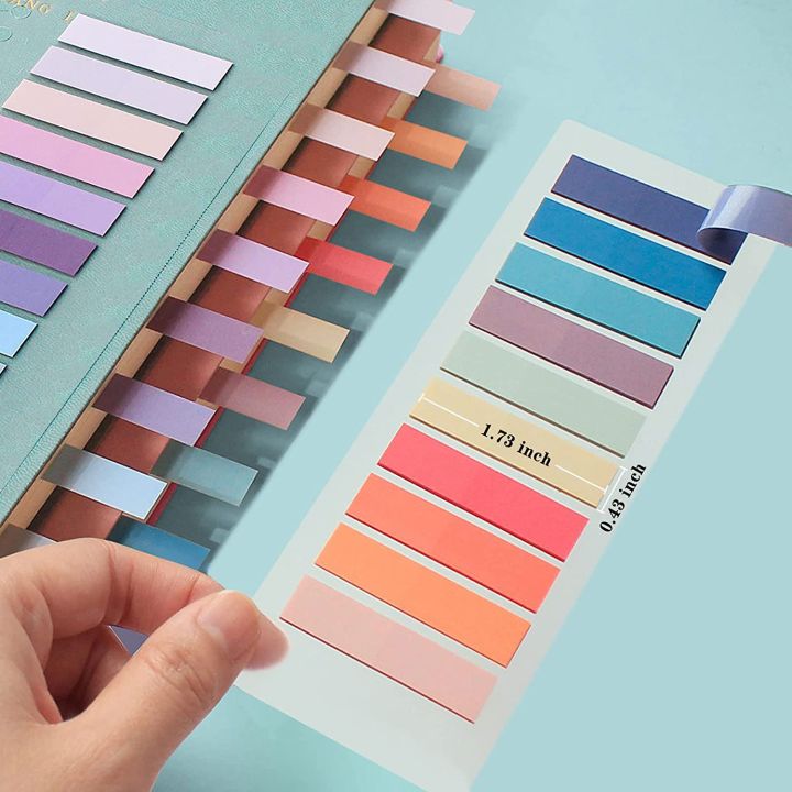 Colorful Sticky Labels Translucent tags Page Tags Fluorescent index ...