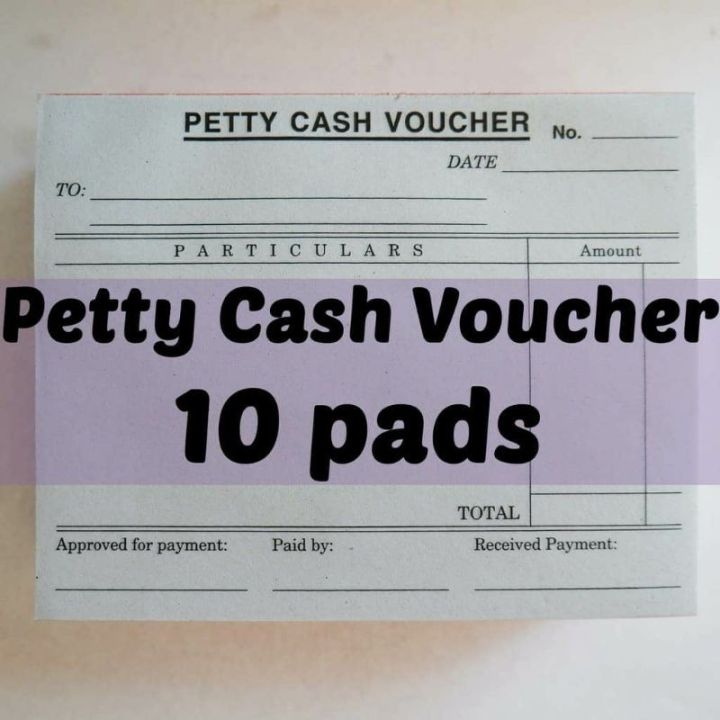 PETTY CASH VOUCHER PADS FOR BUSINESS /10 PADS | Lazada PH