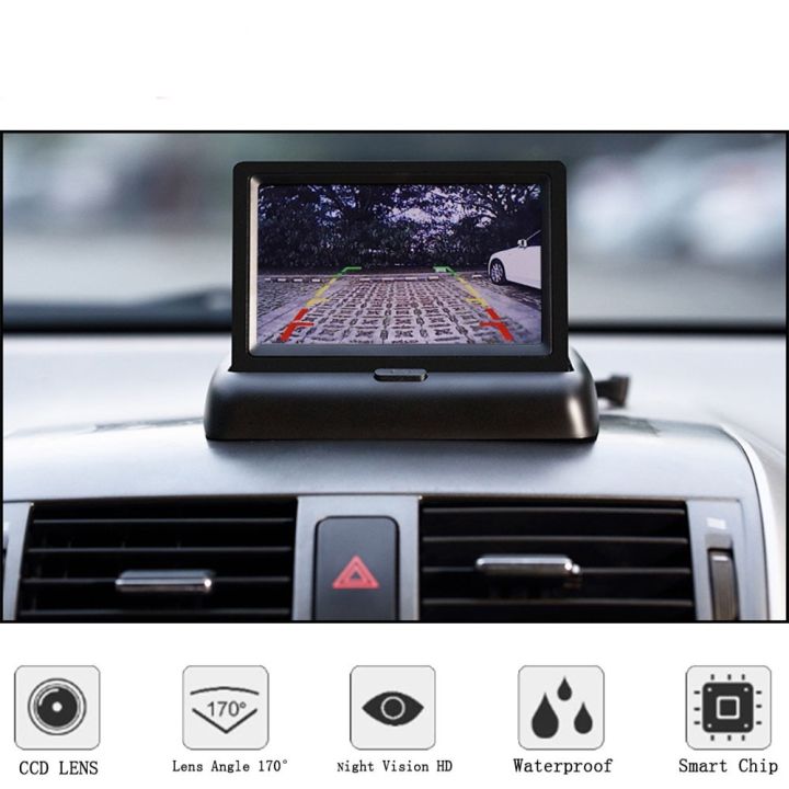 LAYAR MONITOR LCD MOBIL DASHBOARD LIPAT 4.3 Inch | Lazada Indonesia
