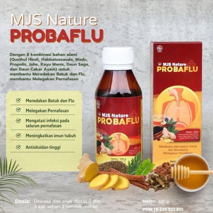 Obat Batuk dan Flu Herbal MJS Nature PROBAFLU | Lazada Indonesia