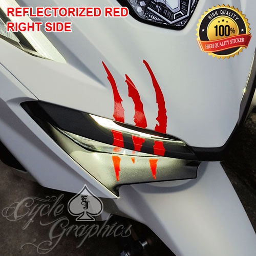 MONSTER CLAW STICKER MOTORCYCLE AND HELMET ej cycle | Lazada PH