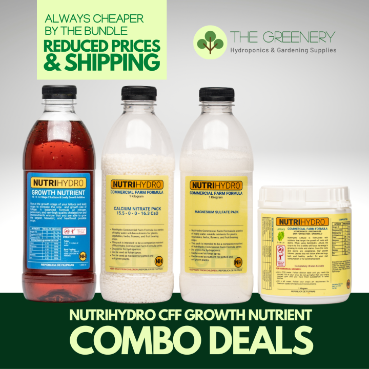 NutriHydro Commercial Farm Formula (CFF), Growth Nutrient Combo | Lazada PH