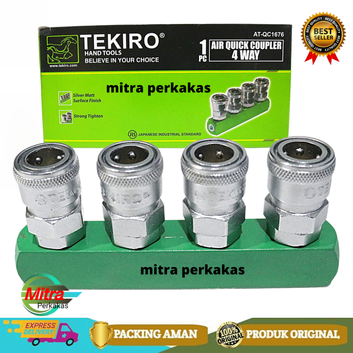 Kopler cabang 4 /Air quick Coupler 4 Way Tekiro | Lazada Indonesia