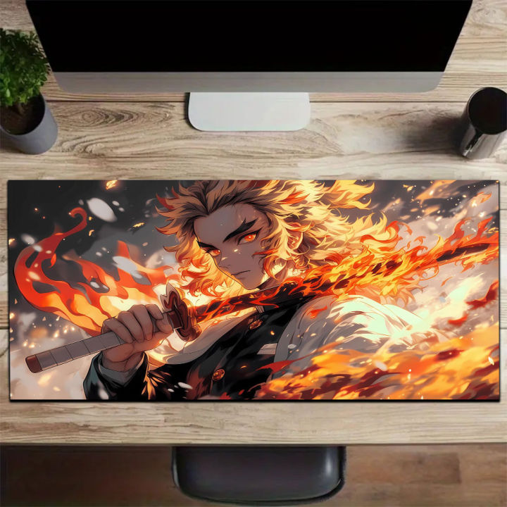1pc Demon Slayer Large Mouse Pad Anti slip Desk Mat Gaming mat gaming ...