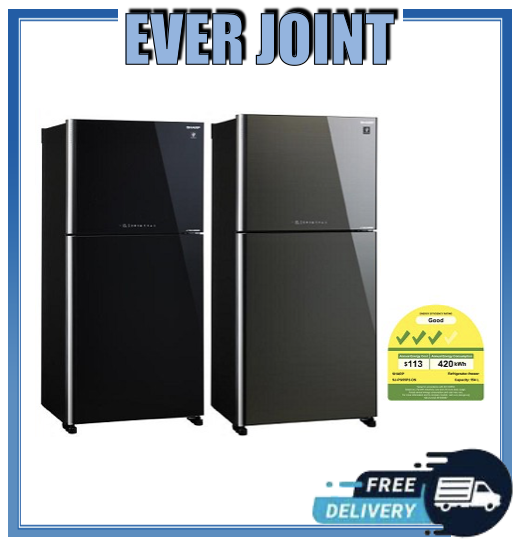 Sharp SJ-PG60P2/SJ-PG60P2-DS/SJ-PG60P2-BK [600L] 2 Doors Refrigerator | Lazada Singapore