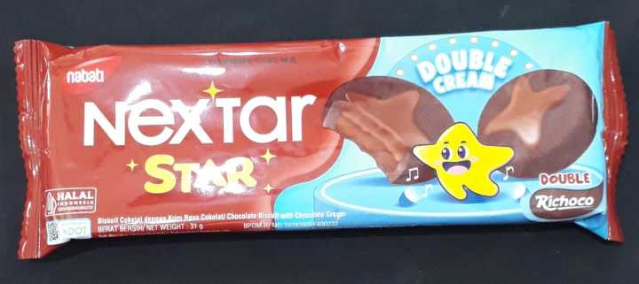 BISKUIT NEXTAR STAR DOUBLE RICHOCO 31G | Lazada Indonesia