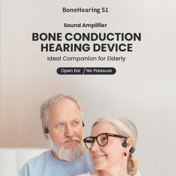 New S1 Bone Conduction Auxiliary Hearing Aid Headphones Wireless ...