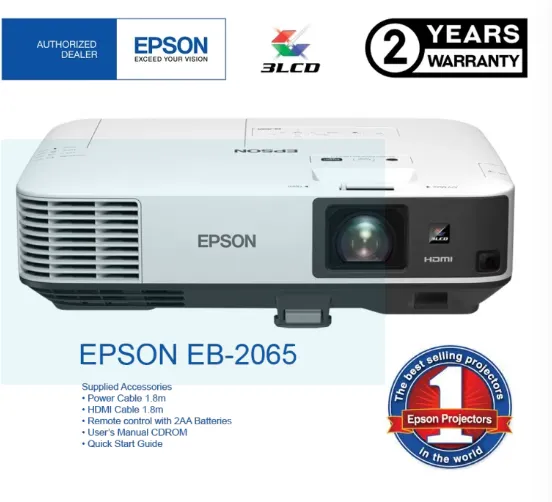 Epson EB-2065 XGA 5500 Lumens 3LCD Projector | Lazada