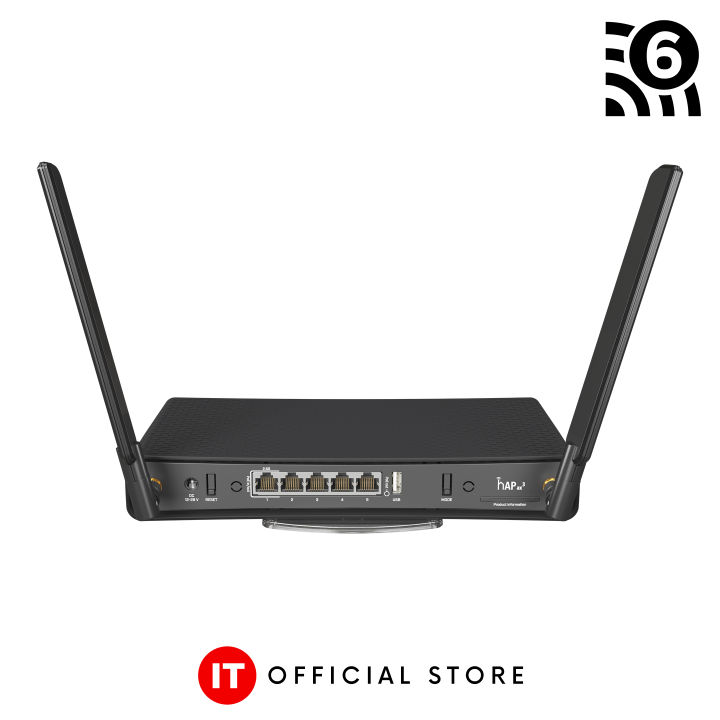 MikroTik hAP ax3 - WiFi 6 Dual band, Dual chain Gigabit Router w/ 1GB ...