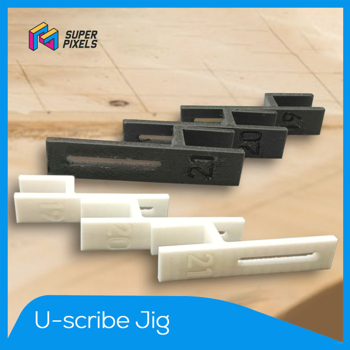 3D Printed U-scribe Jig Woodworking & Carpentry Jigs - for Carpentry ...