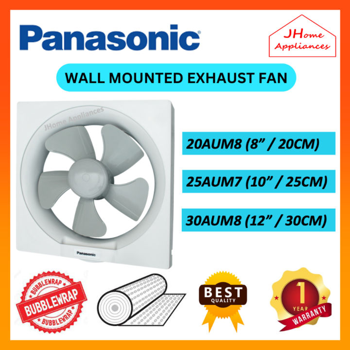 PANASONIC 8" / 10" / 12" WALL MOUNT EXHAUST / VENTILATING FAN ( 20AUM8 ...