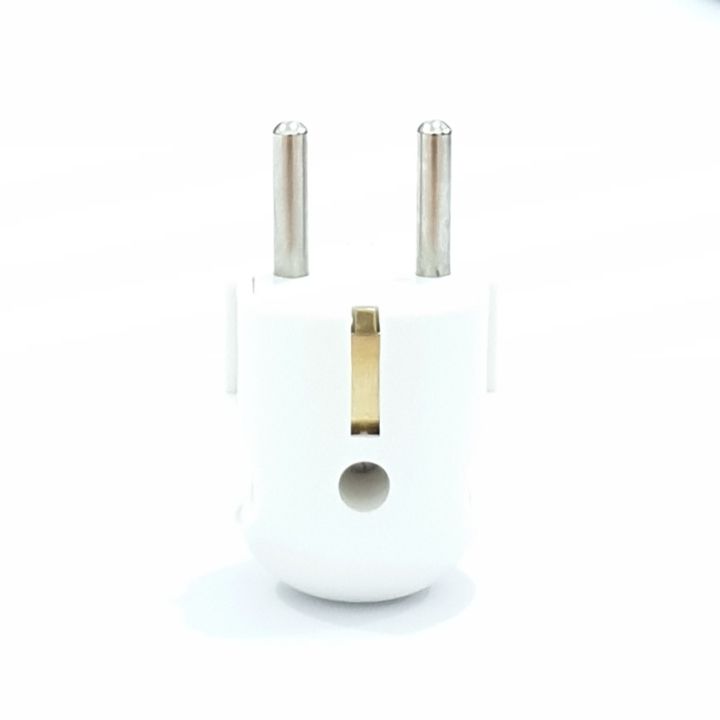 VT-8003 Steker Arde Bulat Putih Terminal Kuningan SNI / Colokan Listrik ...