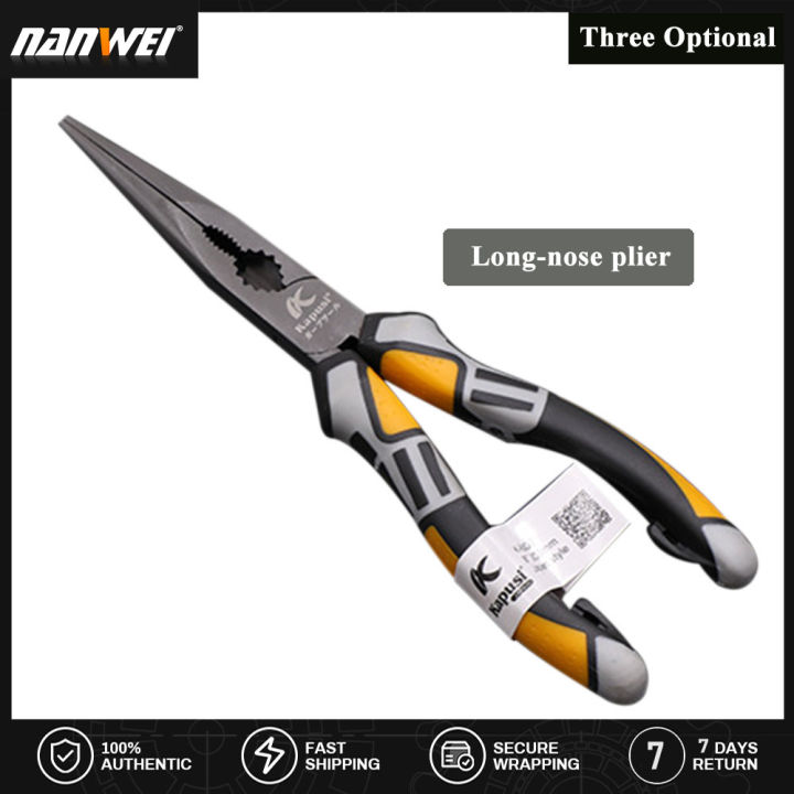 NANWEI 8'' Long-nose Plier Diagonal Plier Wire Plier Professional ...