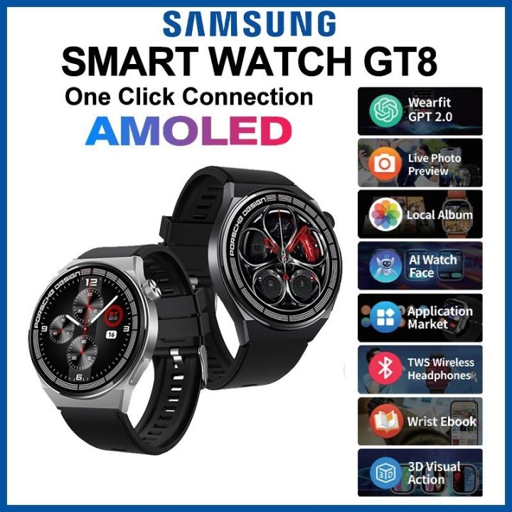 【COD】Samsung 100% Original Smart Watch GT5 New Wireless Charge ...