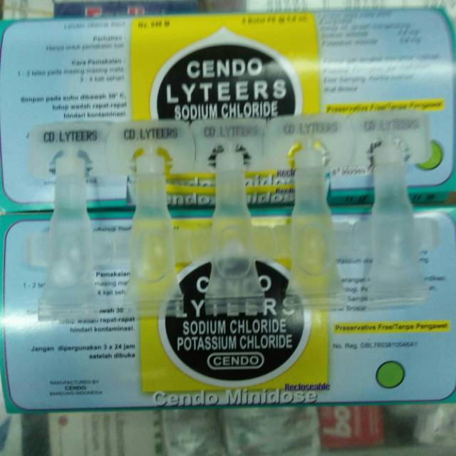 Cendo Lyteers Minidose 5 x 0.6 ml Tetes Mata Sebagai Pengganti Air Mata ...