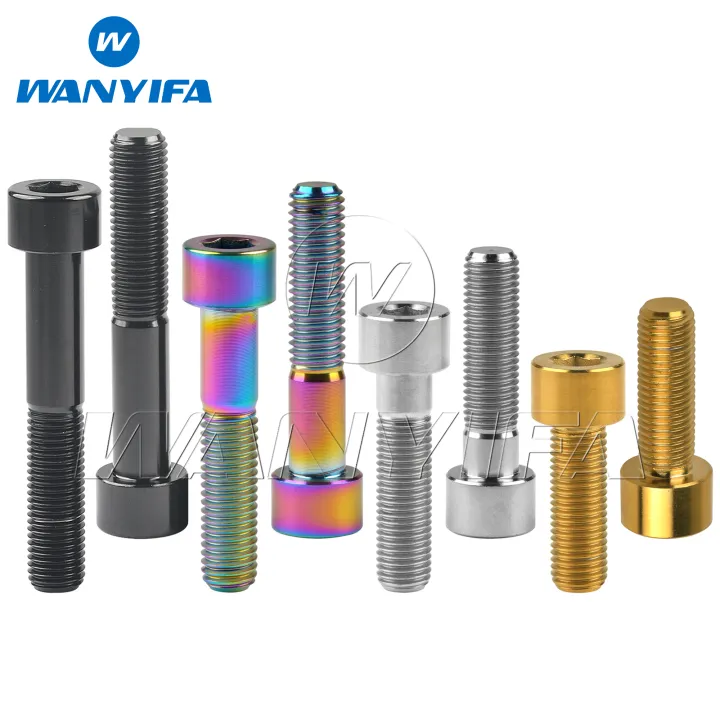 Wanyifa Titanium Bolt M10x20 25 30 35 40 45 50 55 60mm DIN912 Cap ...