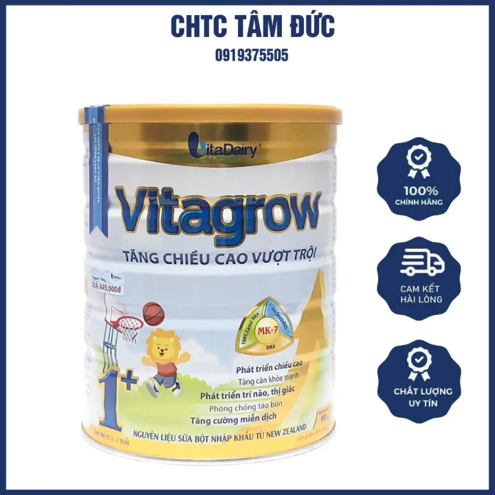 (Tích Áp Đổi Quà ) Lon Sữa 900g Vitagrow Vitadairy Giúp Tăng Chiều Cao ...