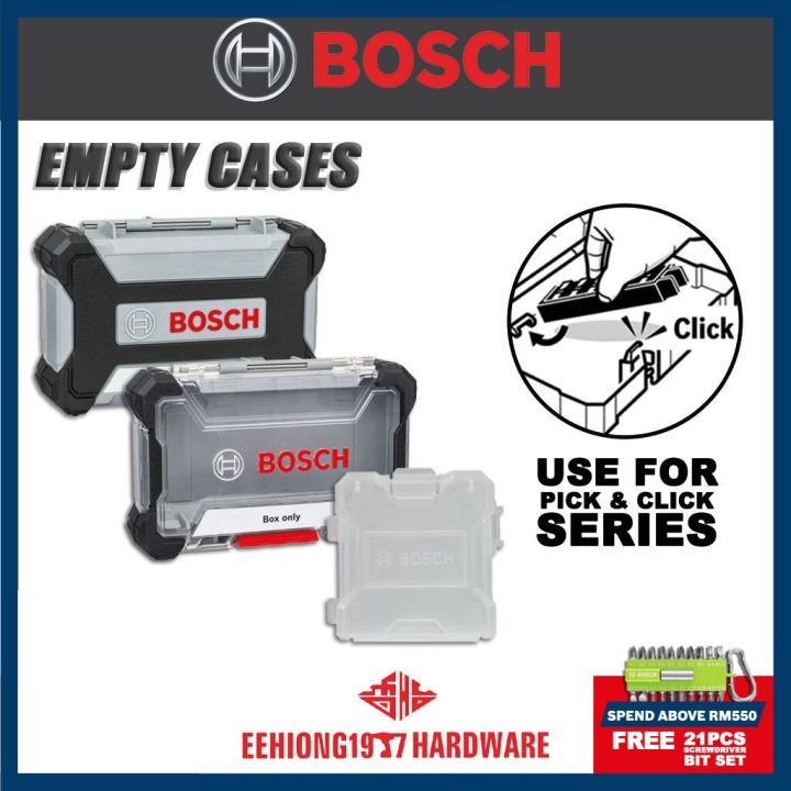 BOSCH Professional Pick and Click Empty Box Size S / M / L For Use with ...
