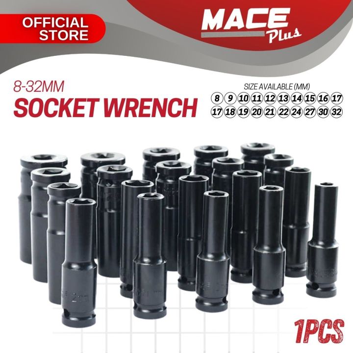 Standard 8-32mm Socket Wrench Set Tool 1/2" Drive Adapter Spanner ...