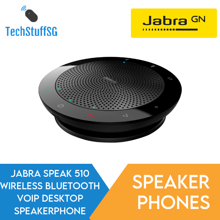 Jabra Speak 510 Wireless Portable VoIP Desktop Speakerphone with USB ...