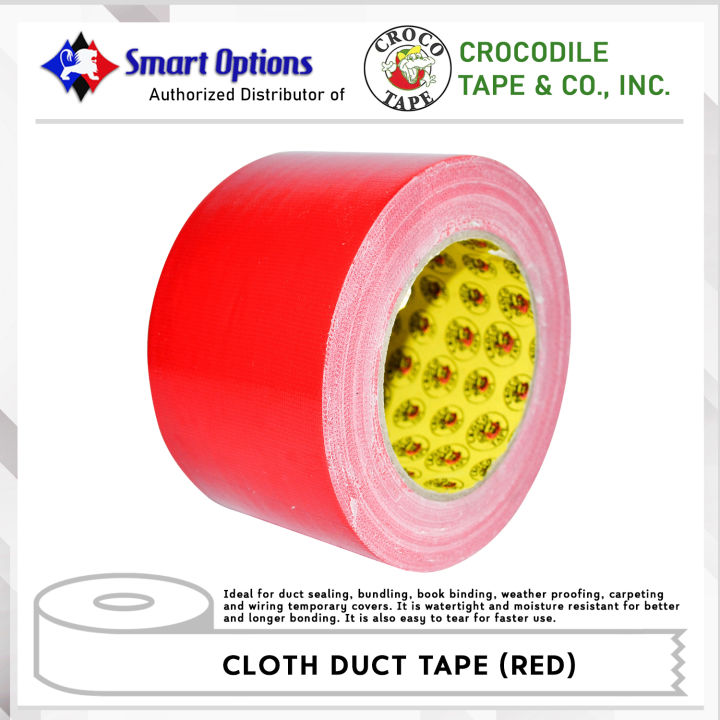 Croco Cloth Tape RED 2inches x 25m | Lazada PH
