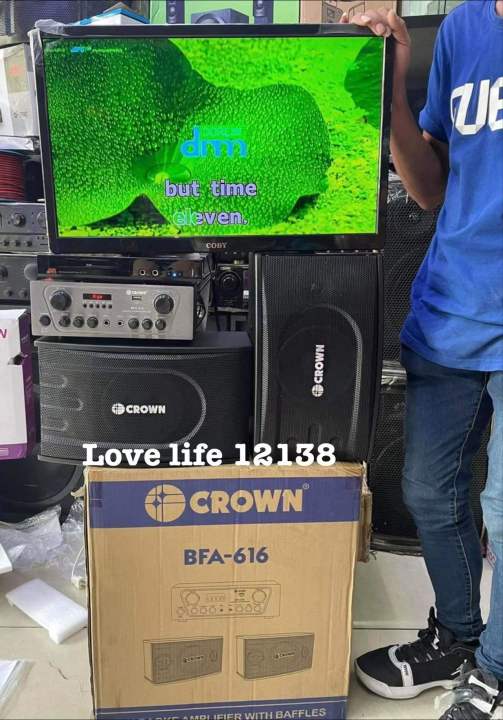 karaoke set crown bfa-616 free mic | Lazada PH