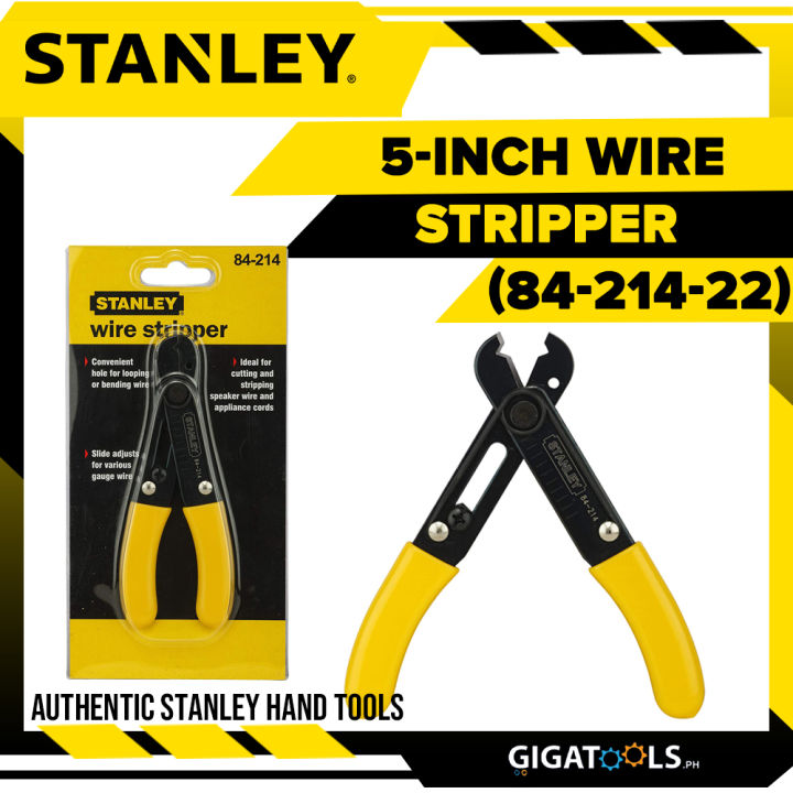 Stanley 5-inch Wire Stripper ( 84-214-22 ) ( WIRSTP ) ( HNDTLS ) [GIGATOOLS] | Lazada PH