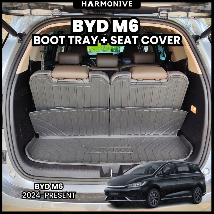 Harmonive Cargo Boot Tray With Seat Covers BYD M6 (2024-Present) | Lazada