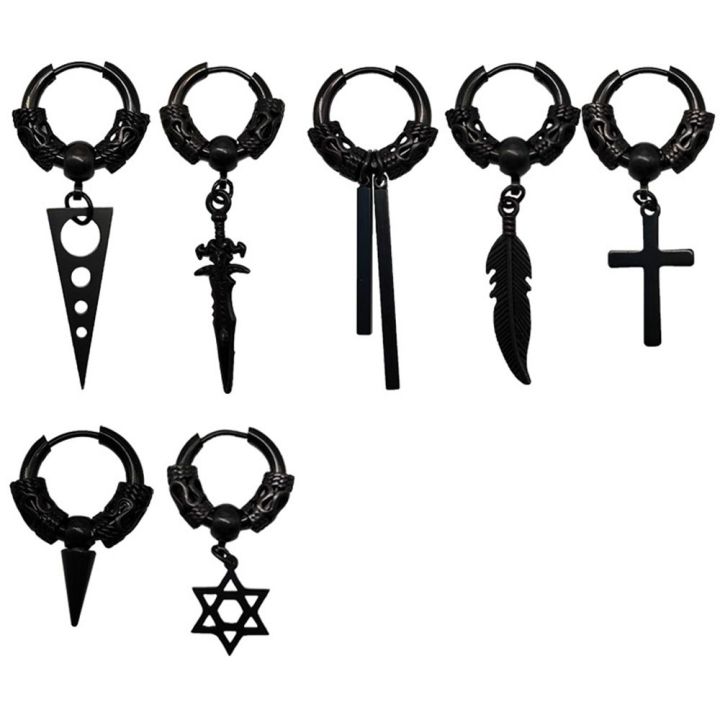 huiheyu hikaw for Boy hikaw for men Earring for nen Geometric Classic ...