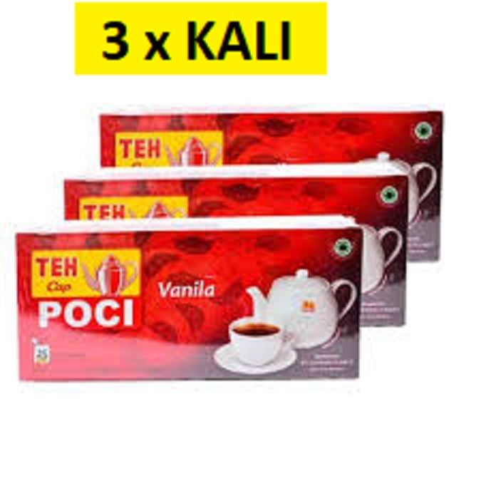 TEH CAP POCI VANILA ISI 25 KANTONG teh dengan aroma vanilla yang rasa ...