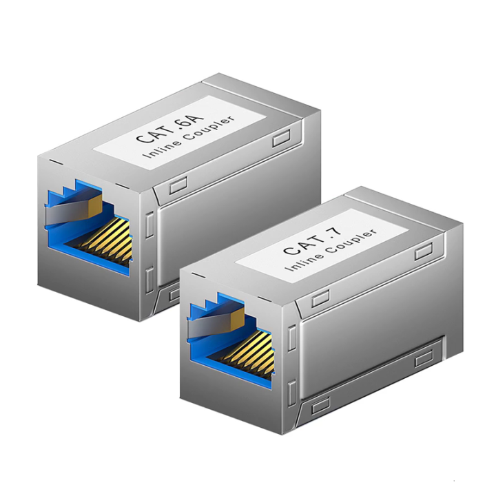 Cat6A Cat7 RJ45 Shielded Networking Coupler 10Gbps High Bandwidth ...